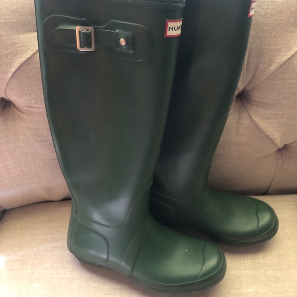 Hunter | Shoes | Hunter Brand Hunter Green Boots | Poshmark